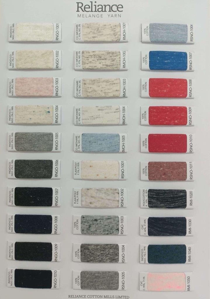 Melange Yarn - Reliance Cotton Spinning Mills Ltd.